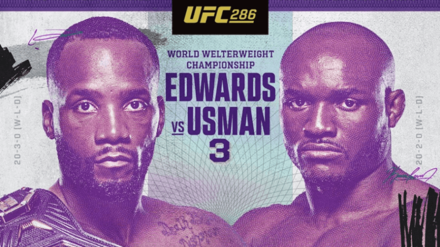 UFC 286 Usman vs Edwards 3 - Karta Walk, Miejsce, Walki