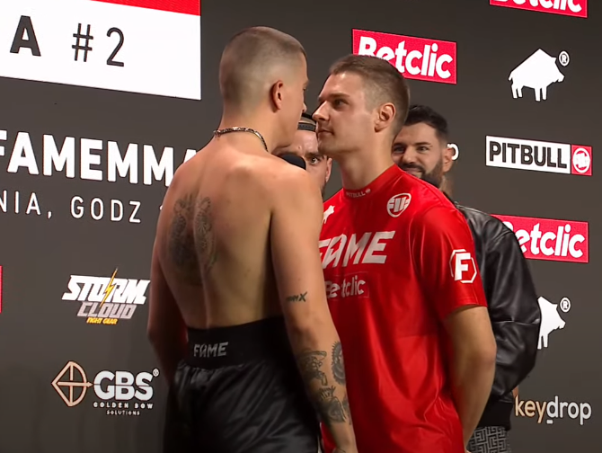 Błoński vs Ostry na FAME MMA Friday Arena 2 - Data, Godzina