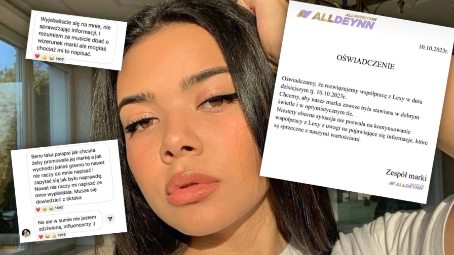 Lexy mocno o Deynn! - ALLDEYN zakończyło współpracę z influencerką