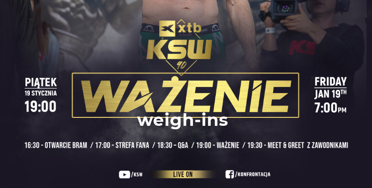 Ważenie KSW 90 NA ŻYWO