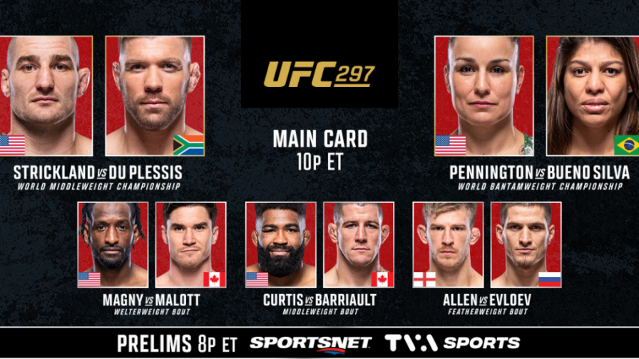 UFC 297 wyniki - cała walka Strickland vs du Plessis (VIDEO)