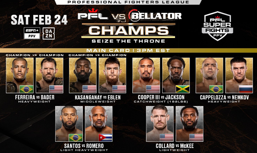 PFL vs Bellator - wyniki na żywo - skróty walk - kto wygrał?