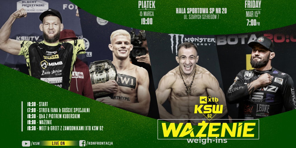 Ważenie KSW 92 NA ŻYWO