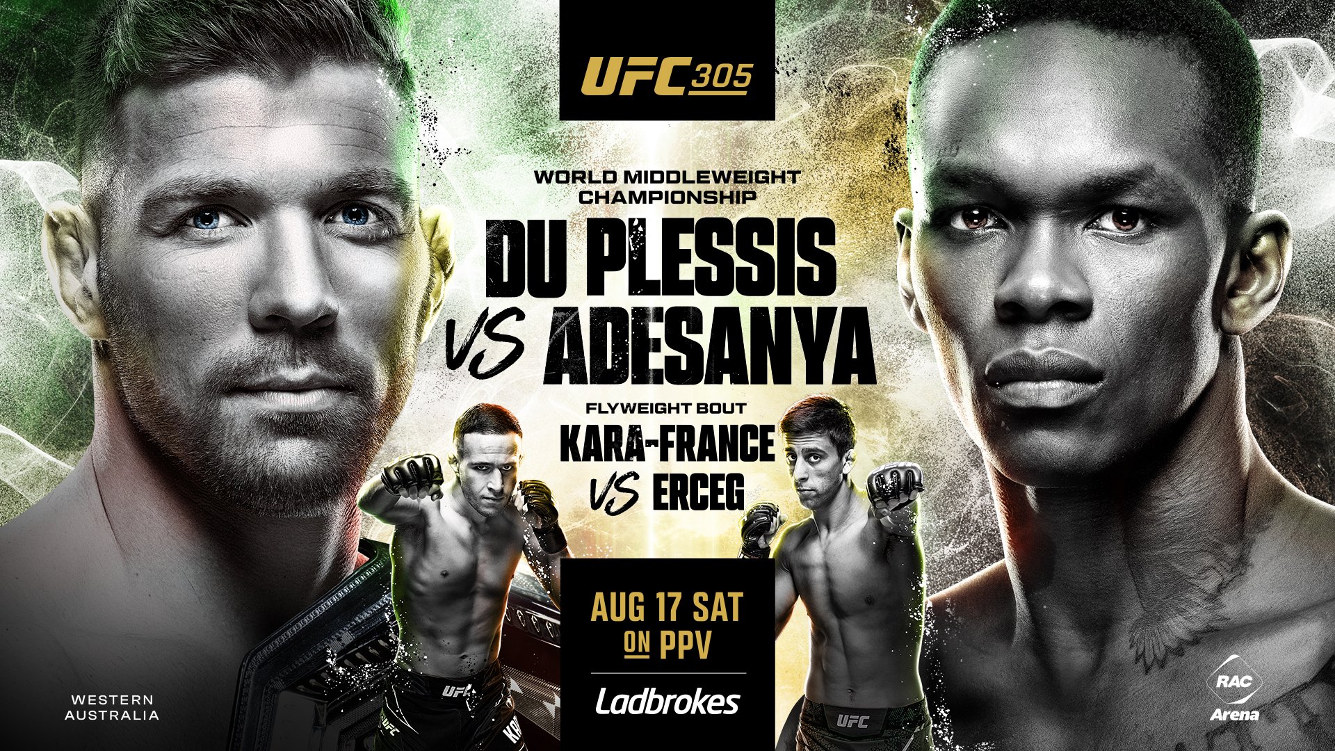 UFC 305: Du Plessis vs Adesanya karta walk - szczegóły gali z udziałem ...