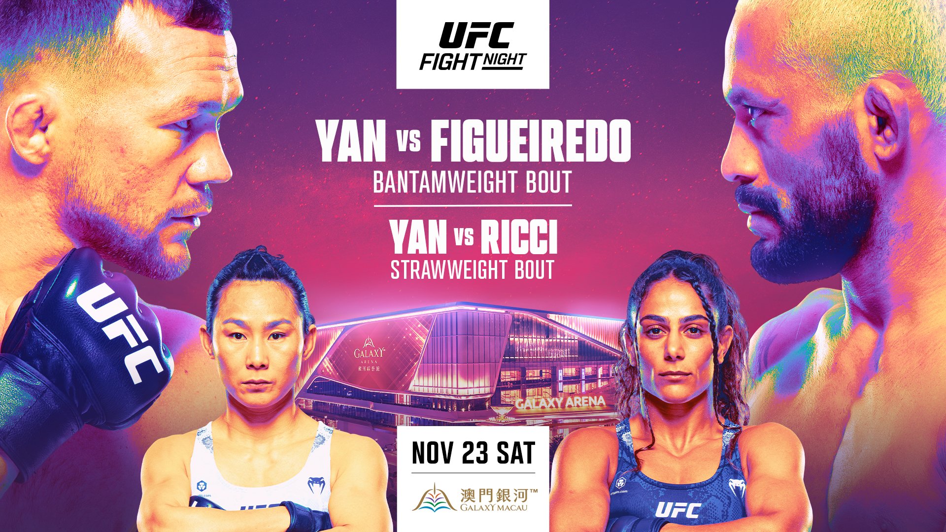 UFC FN: Yan vs Figueiredo karta walk - sprawdź kto zawalczy!