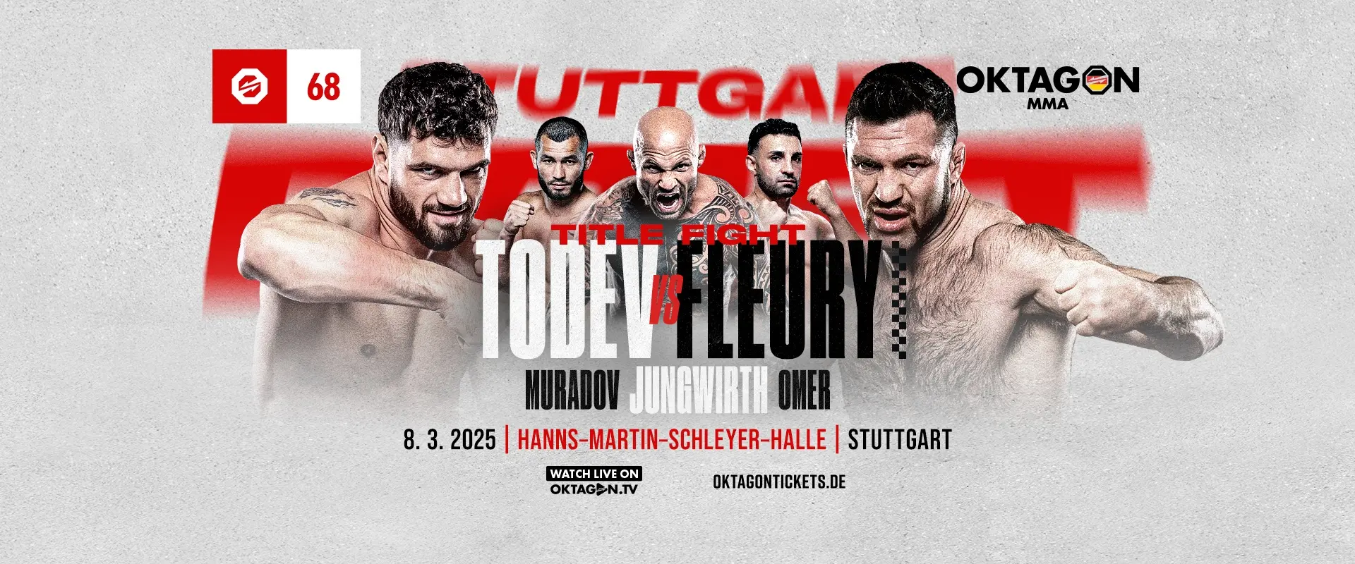 Oktagon 68: karta walk - sprawdź kto zawalczy!